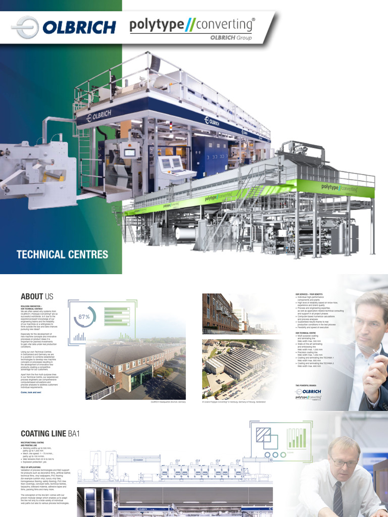 OLBRICH PolytypeConverting TECHNICAL-CENTERS | PDF | Flooring ...