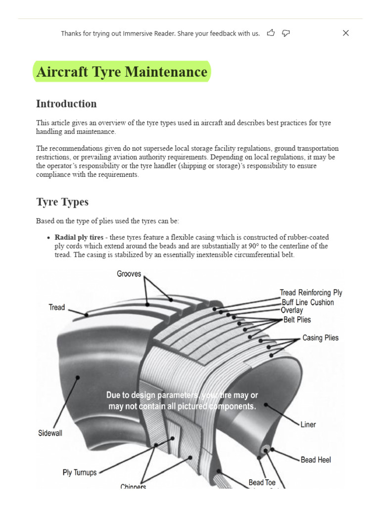 Aircraft Tyre Maintenance - SKYbrary Aviation Safety | PDF | Tire ...