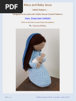 Mary and Baby Jesus Crochet Pattern | PDF | Crochet | Yarn