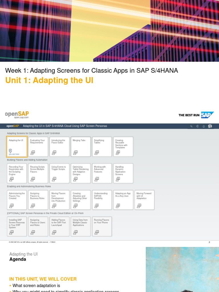 openSAP sps5 Week 1 All Slides | PDF | Mobile App | Cloud Computing