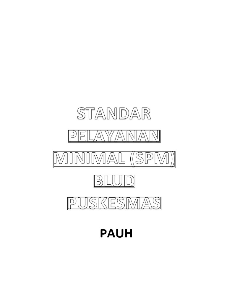 Modul Blud Kemendagri ..SPM | PDF | Bisnis | Ilmu Sosial