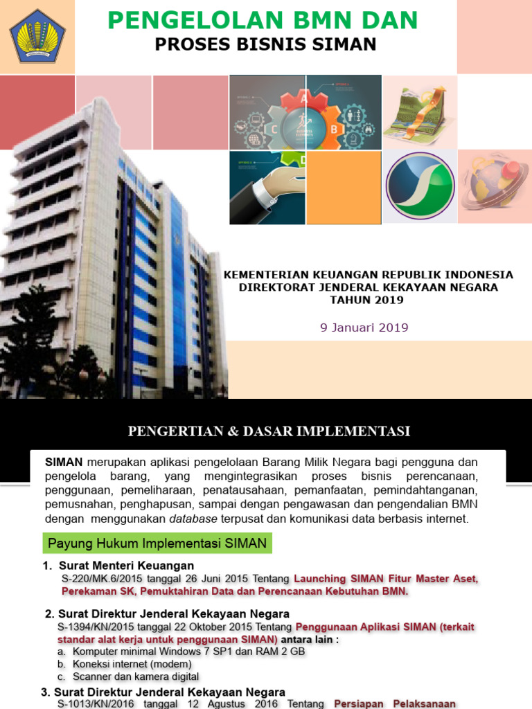 Pengelolaan BMN SIMAN | PDF