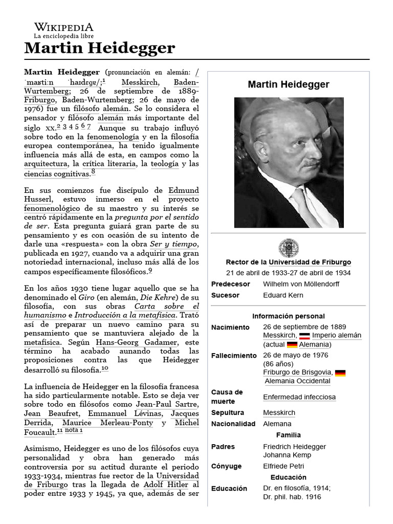 Martin Heidegger | PDF | Martin Heidegger | Ontología