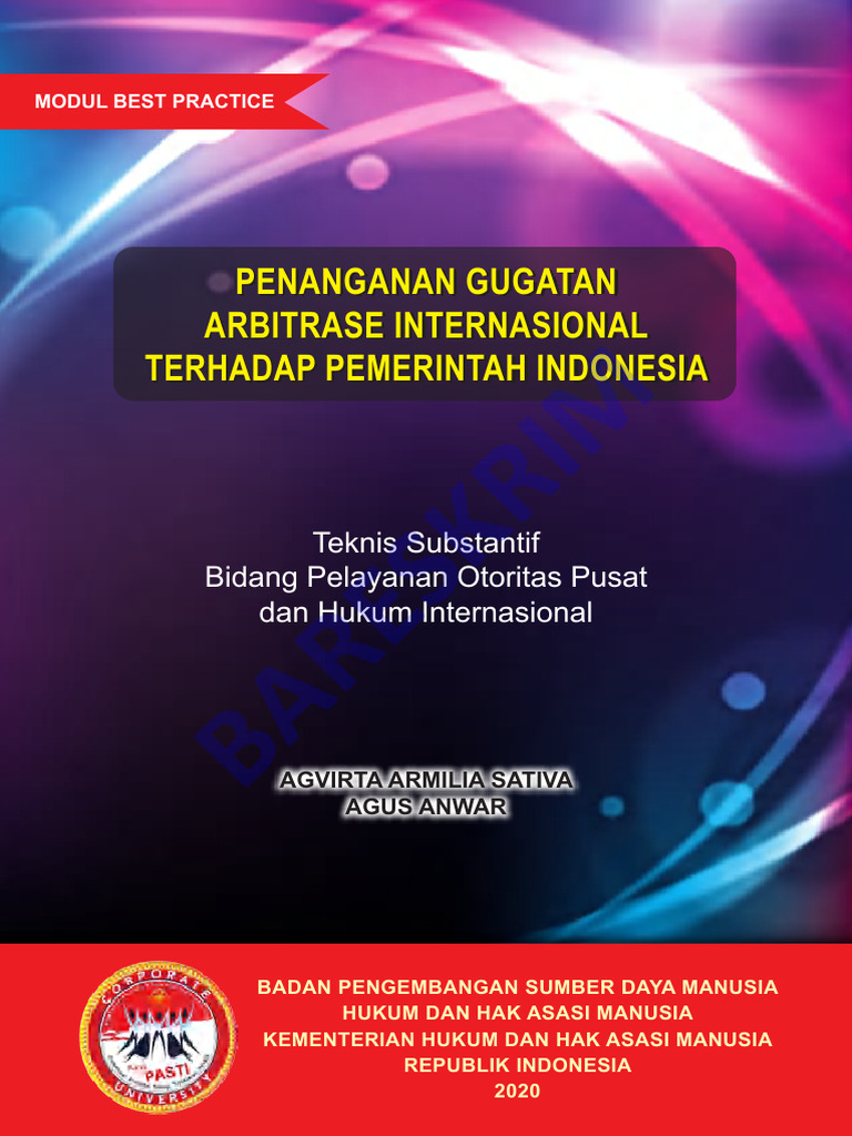 35 - Penanganan Gugatan Arbitrase - DITJEN AHU | PDF