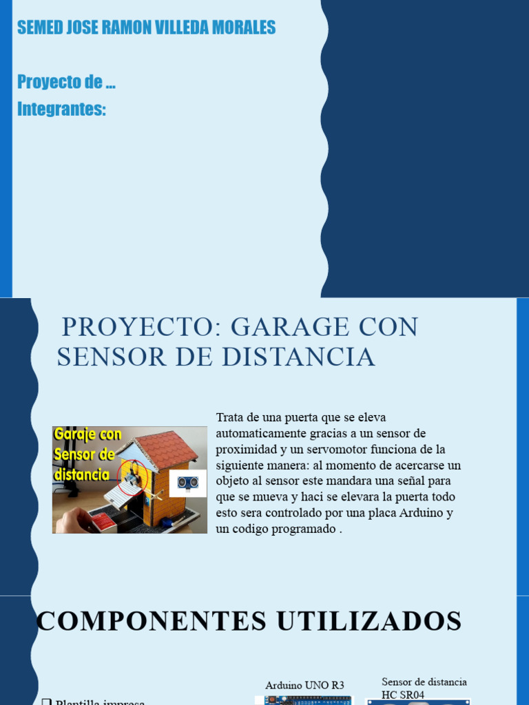 Presentación Proyecto Robotica | PDF | Arduino | Sensor