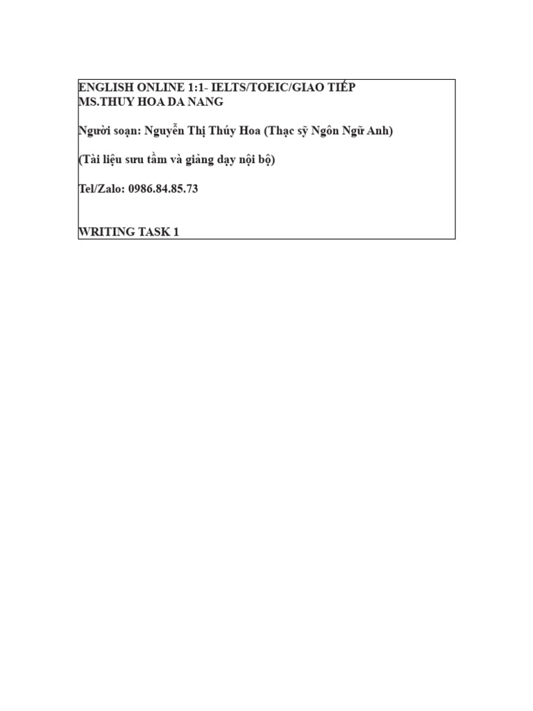 Writing Task 1 | PDF