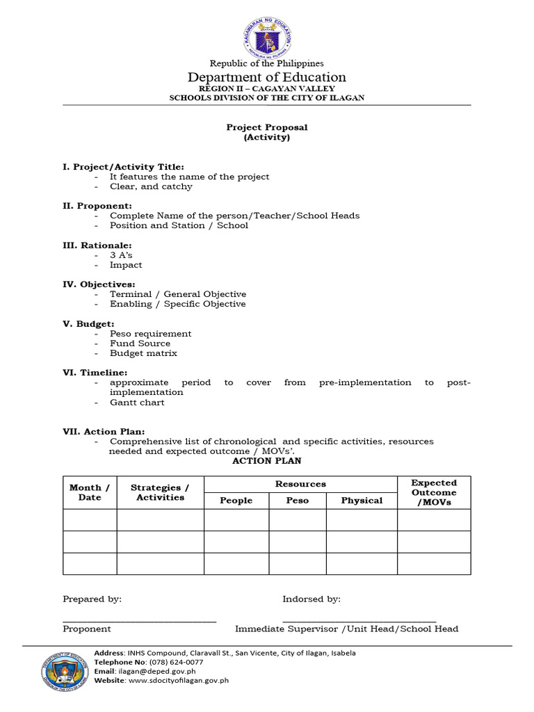 Proposed Activity Proposal | PDF