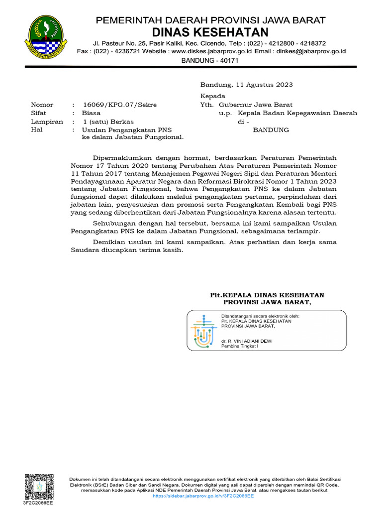 SK - USULAN - KPD Dinkes | PDF