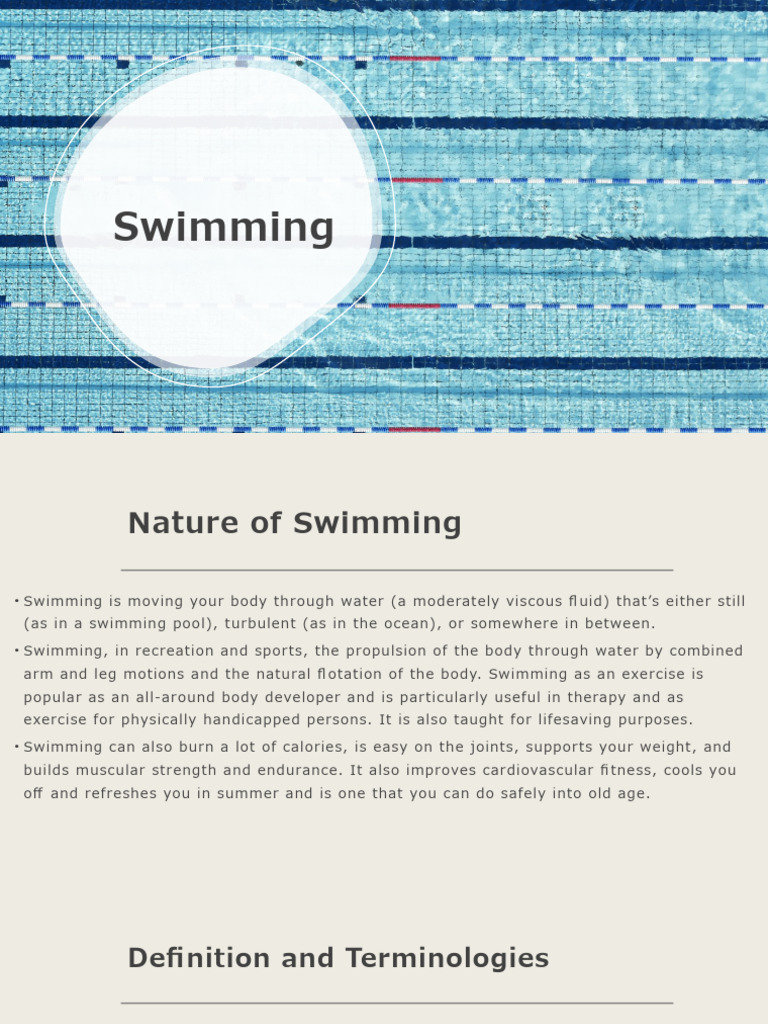 Swimming | PDF | Buoyancy | Swimming
