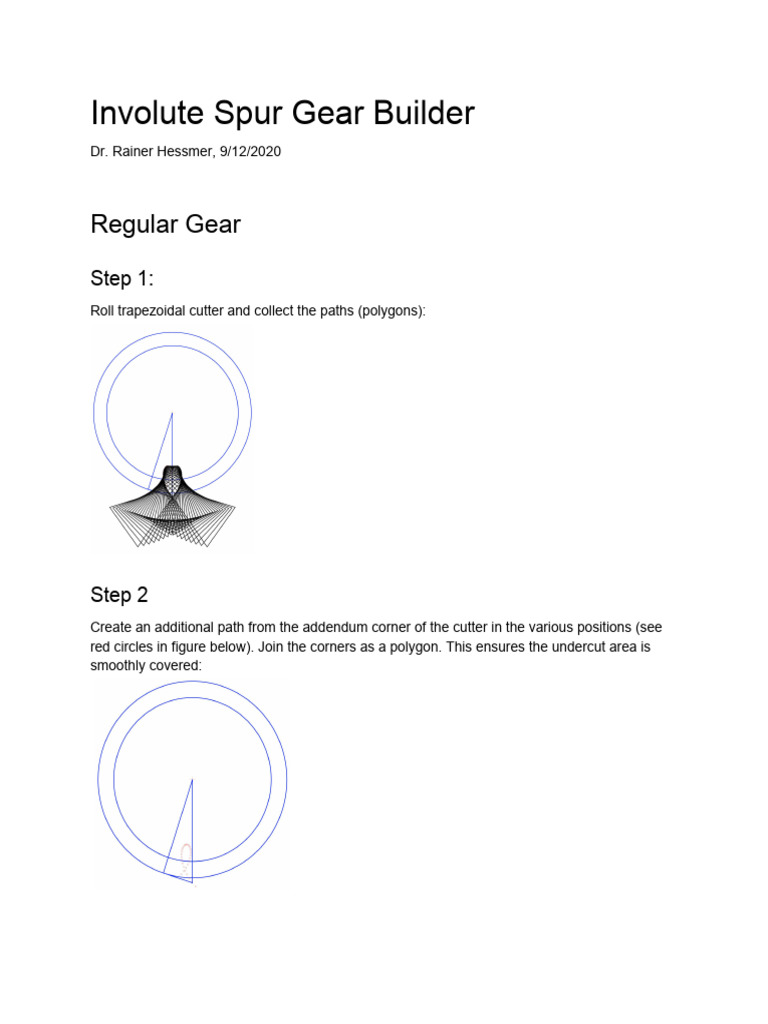 Involute Spur Gear Builder Pdf