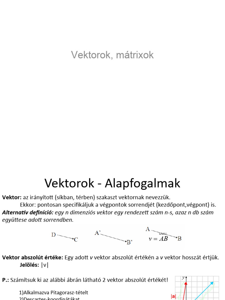 5 - Vektorok | PDF