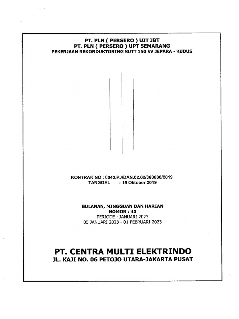 Laporan Mingguan Minggu 40 Jpr-Kds | PDF