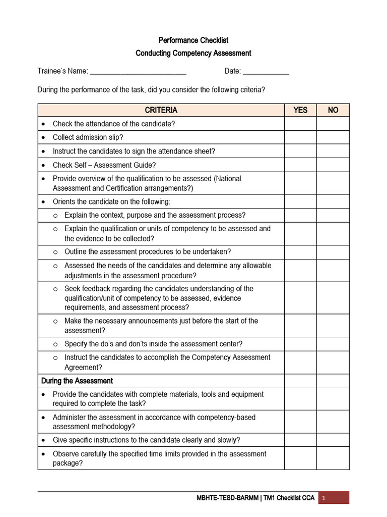 CCA Checklilsts | PDF | Technology & Engineering