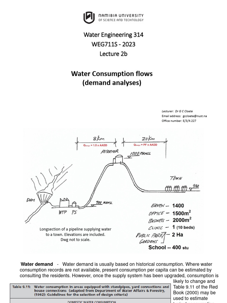 Water Engineering Week 2b - Presentation | PDF | Water | Fires