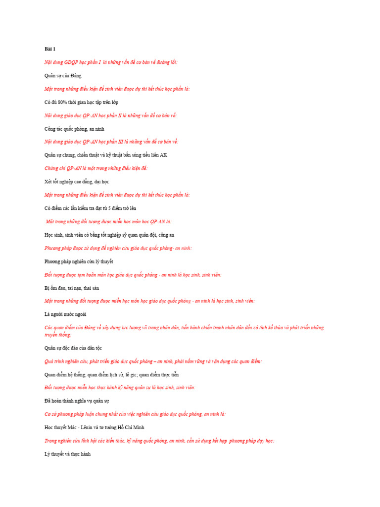 Chia Sẻ GDQP AN1 Word | PDF