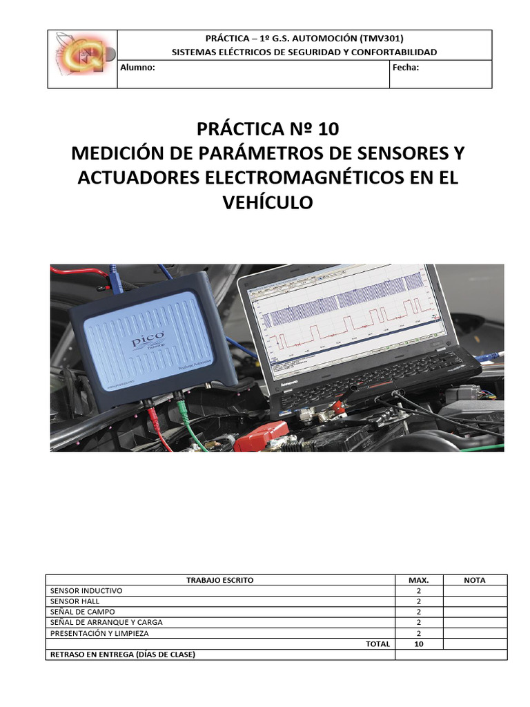 Práctica #10 Medición de Parámetros de Sensores Y Actuadores ...