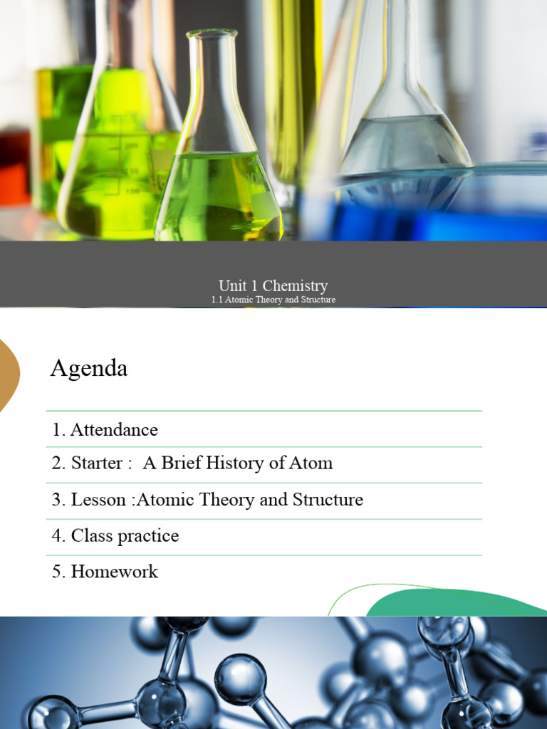 1.1 Atomic Theory and Structure | PDF | Atoms | Proton