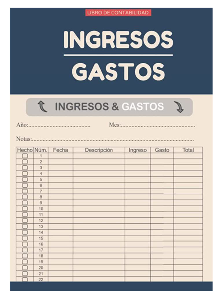 Libro de Ingresos y Egresos | PDF