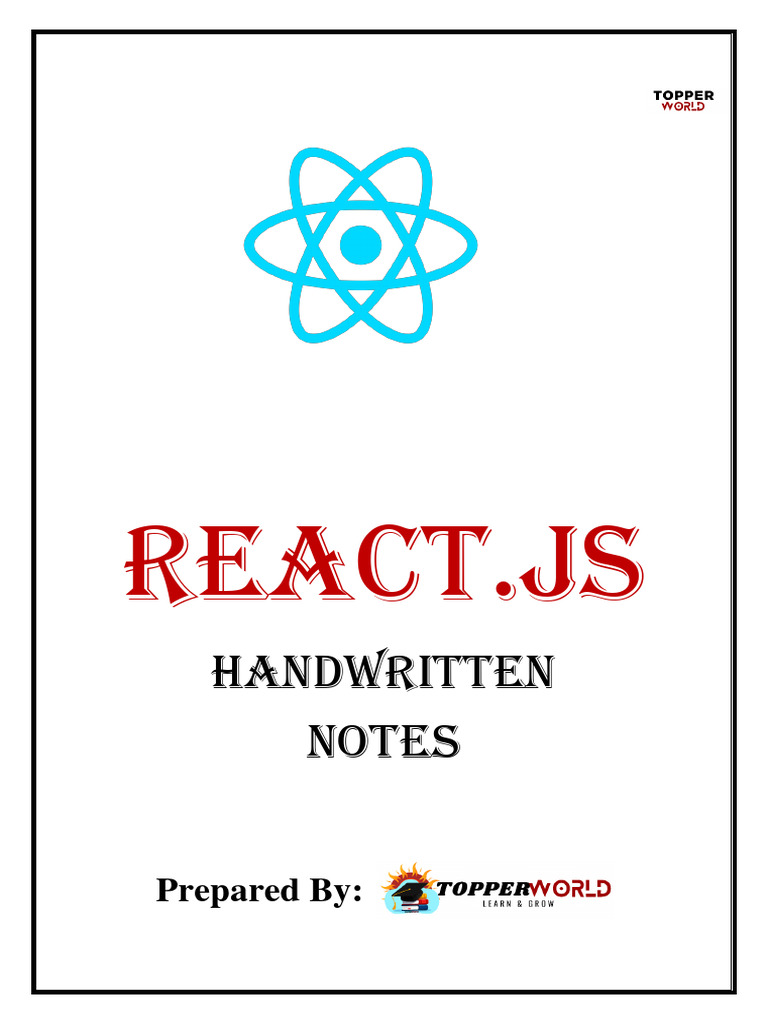 React Handwritten Notes | PDF