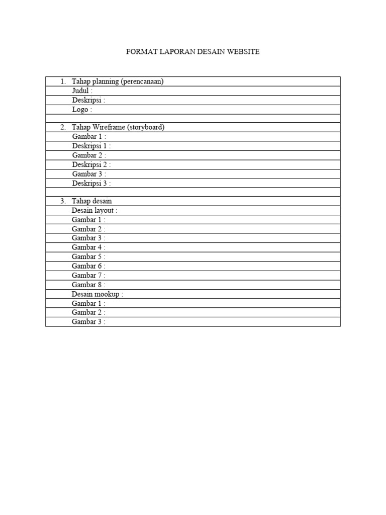 Laporan Desain Website Handphone | PDF