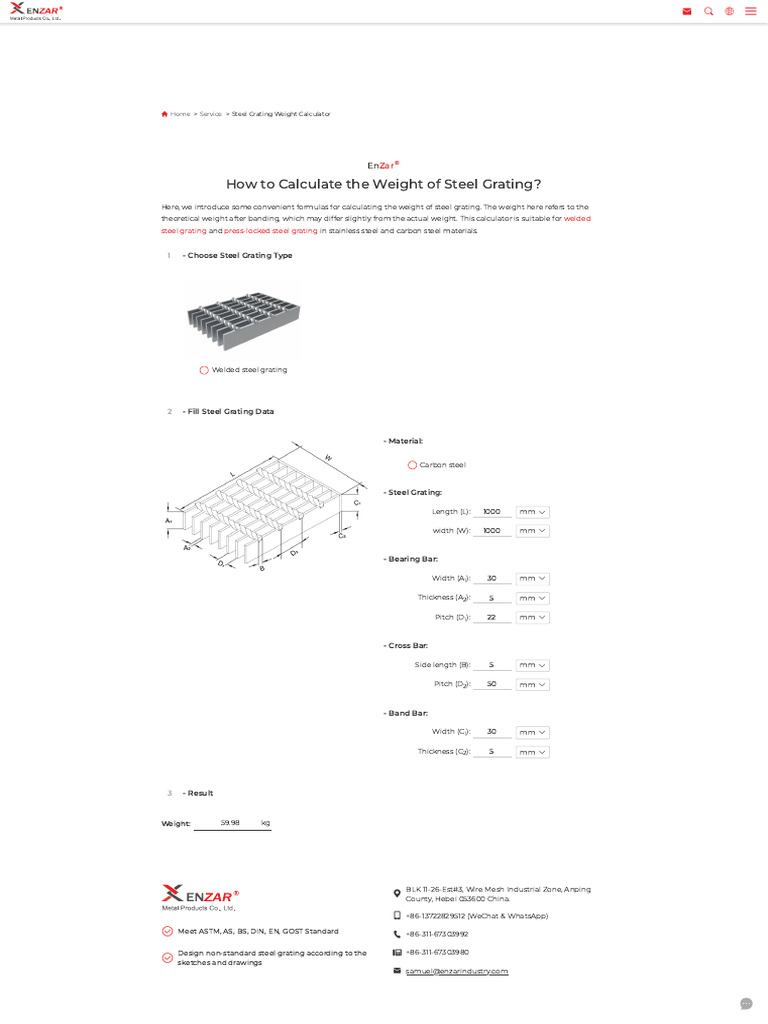 Steel Grating Weight Welded 22x50 | PDF | Steel | Welding