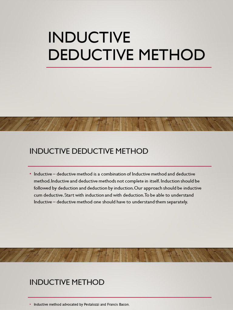 Inductive Deductive Methods | PDF | Inductive Reasoning | Deductive Reasoning