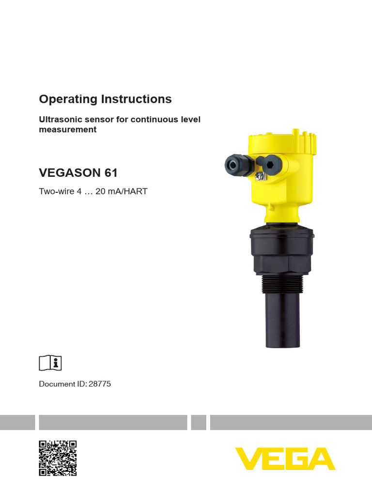 EN VEGASON 61 4 ... 20 Ma HART Two Wire | PDF | Safety | Screw