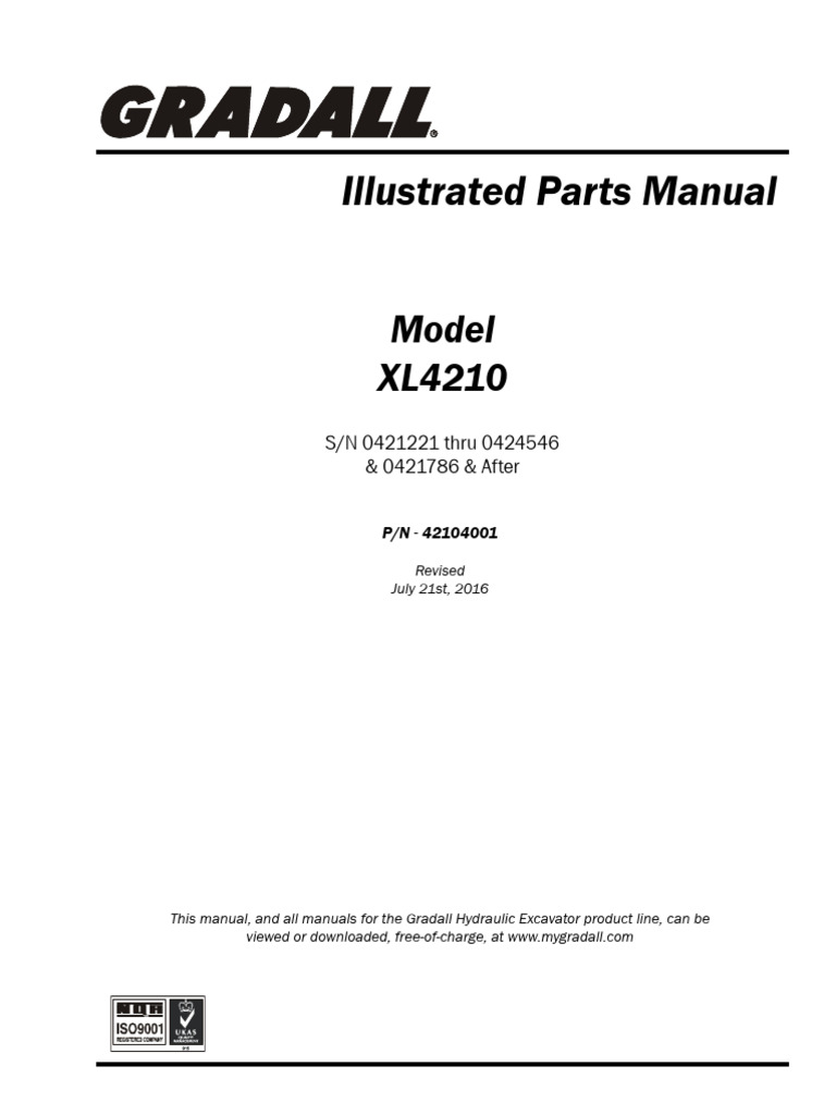 N XL4210 Gradall Parts 7-16 | PDF | Screw | Manufactured Goods