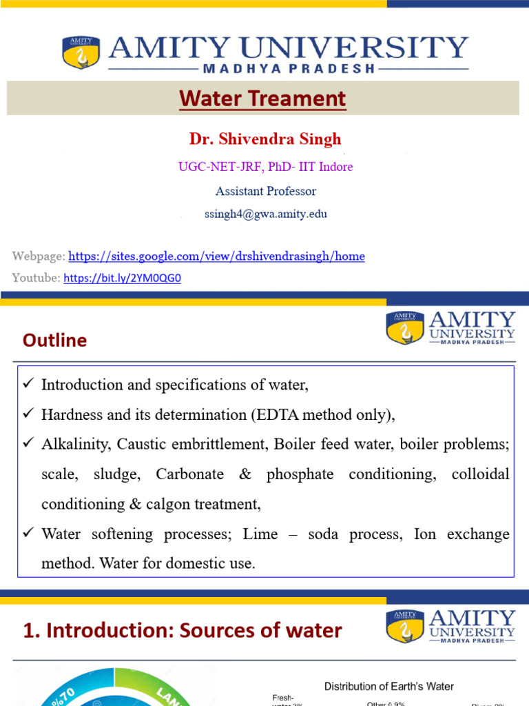 Water Treatment Techniques Overview | PDF | Water | Mole (Unit)