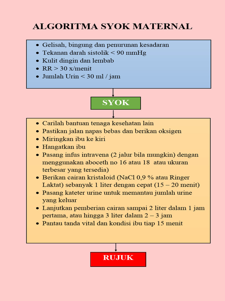 Algoritma Syok Maternal | PDF | Kesehatan Holistik
