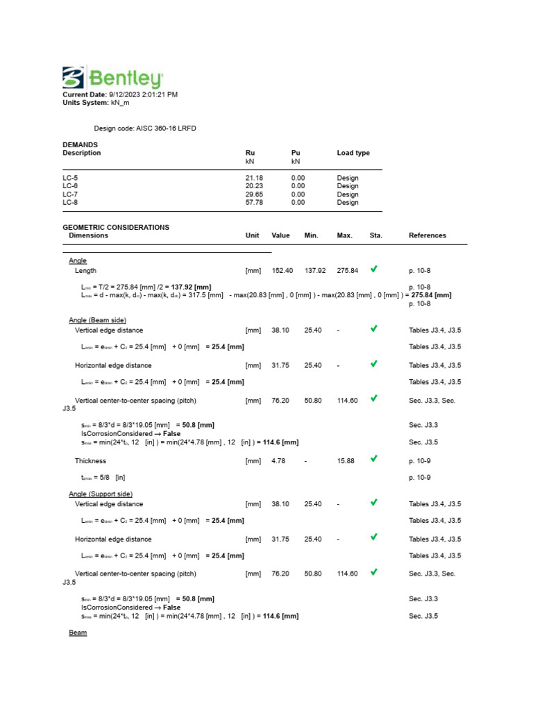BCW Connection Details | PDF | Stress (Mechanics) | Screw