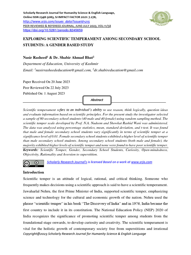 13.nasir Rasheed | PDF | Science | Cognition