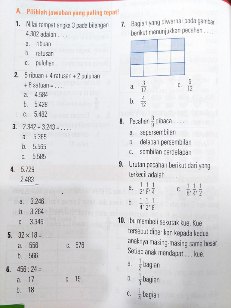 Latihan Ulangan | PDF