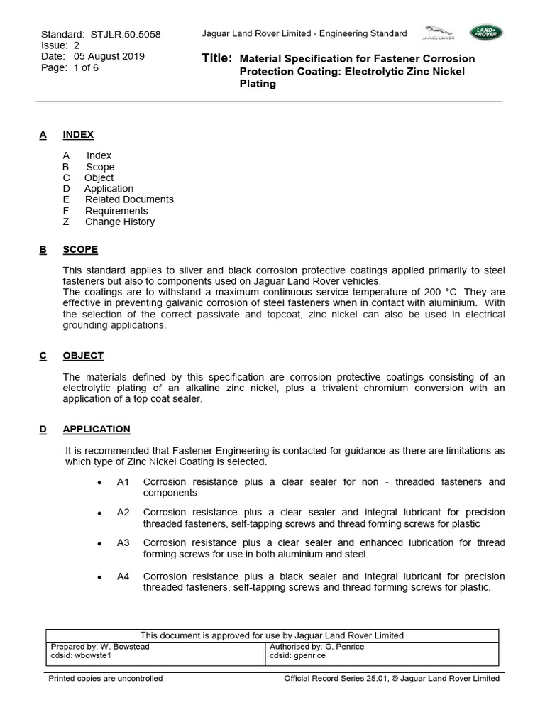 STJLR.50.5058 Issue 2 20190805 | PDF | Screw | Corrosion