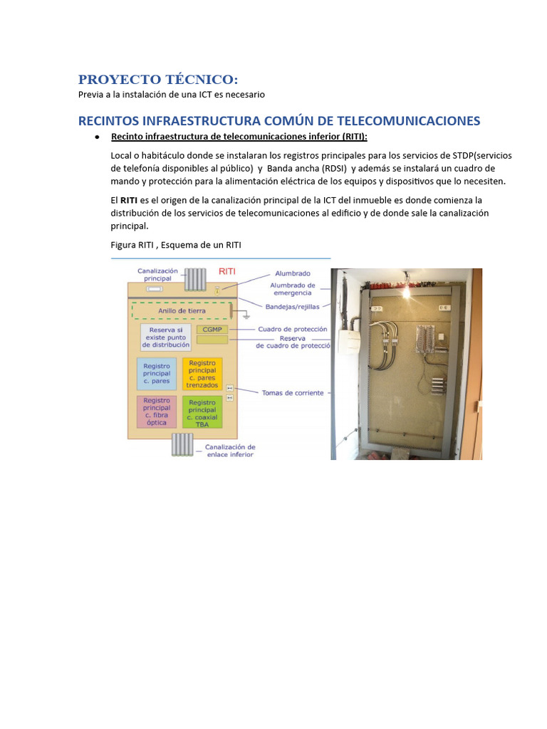 Recintos de Infraestructura en Telecomunicaciones | PDF
