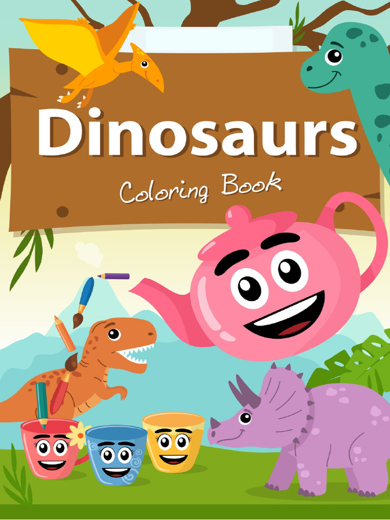 Dino Coloring Book | PDF