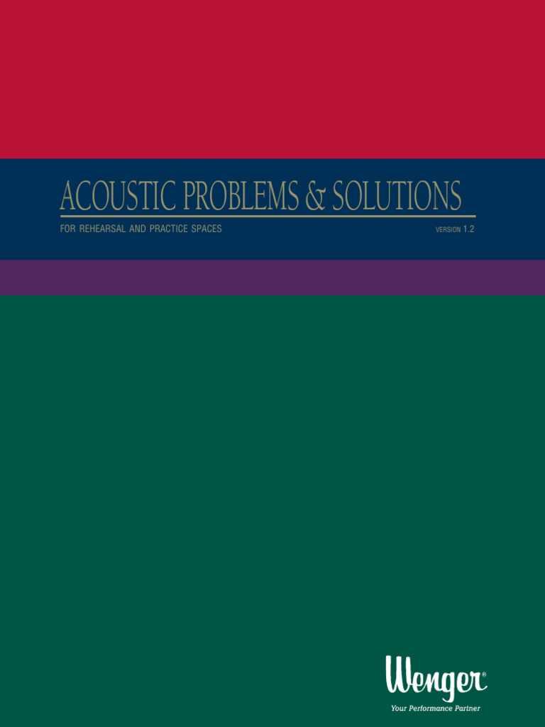 Wenger - Acoustic Problems and Solutions - PG - LT0153 | PDF | Wall | Door