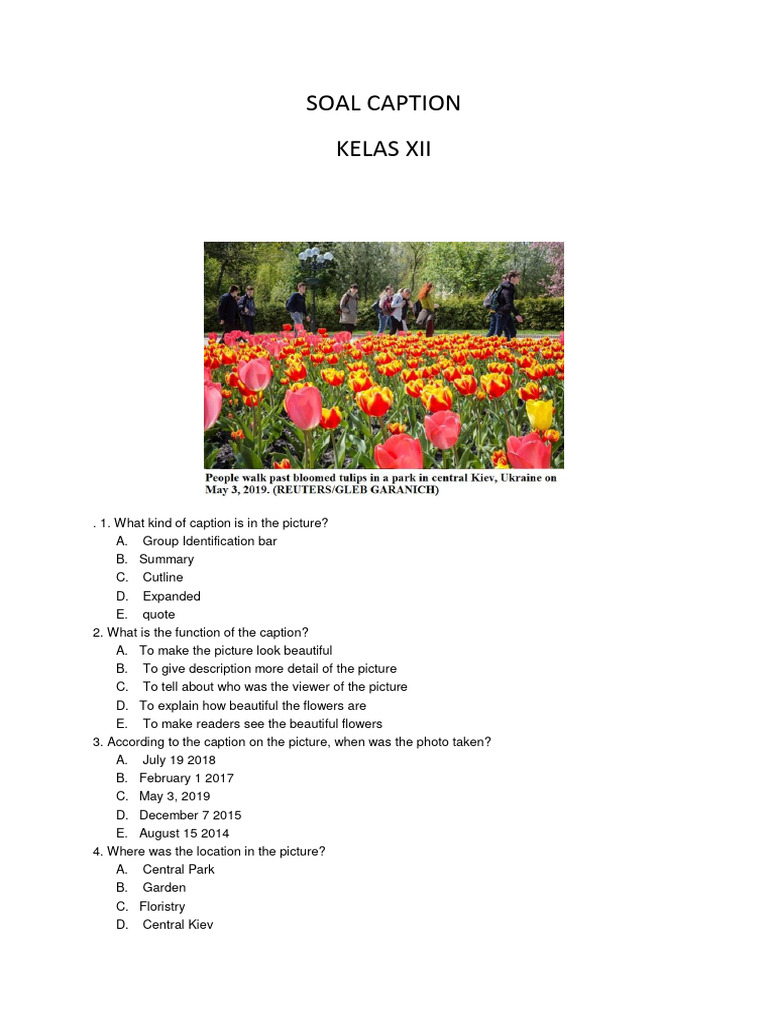 Soal Caption | PDF | Jakarta