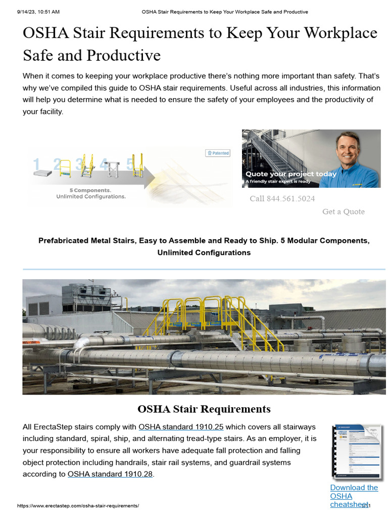 OSHA Stair Requirements To Keep Your Workplace Safe and Productive ...