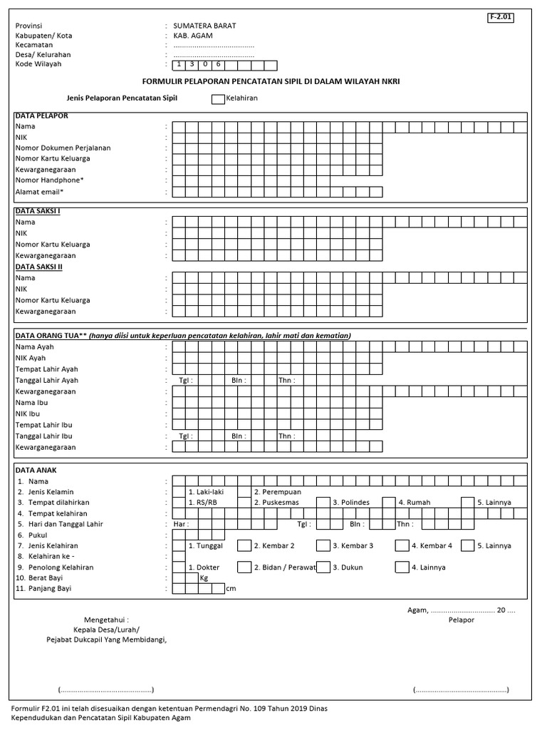F2.01 Kelahiran | PDF