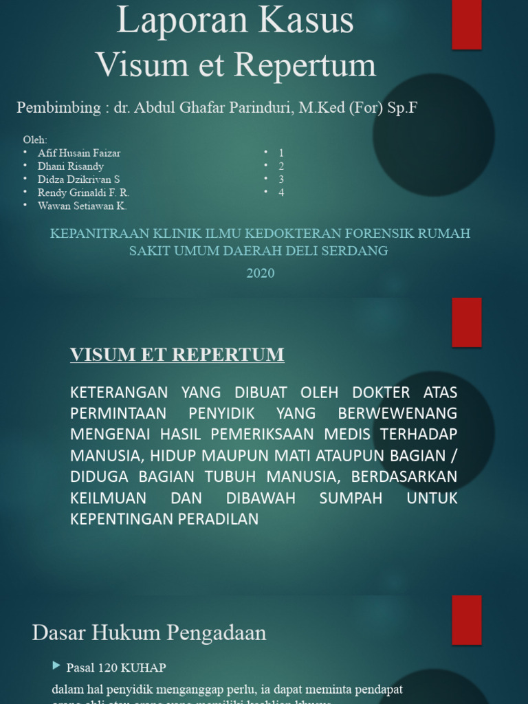 Visum Et Repertum | PDF