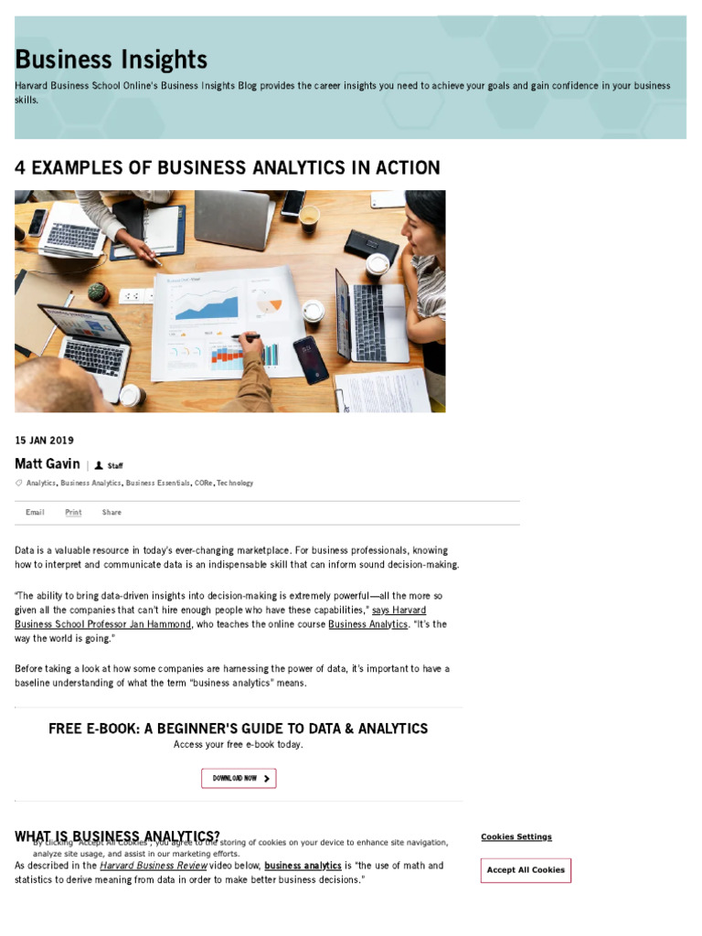 Examples of Business Analytics in Action - HBS Online | PDF | Analytics ... Examples of Business Analytics in Action - HBS Online | PDF | Analytics ...
