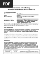 REACH Compliance Declaration Template | PDF | Finance & Money Management