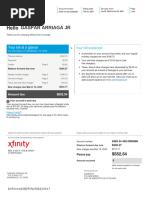 X bILL xFINITY | PDF | Service Industries | Telecommunications