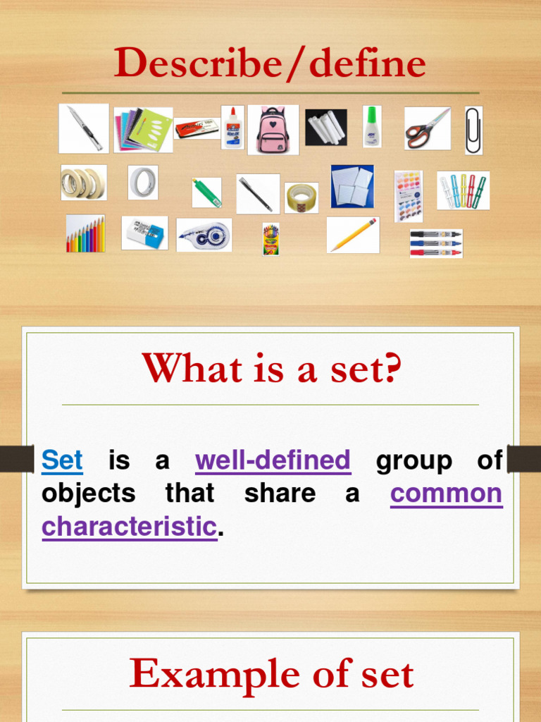 Set MMW | PDF | Set (Mathematics) | Numbers