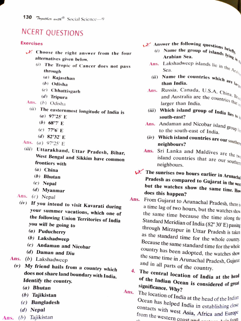 Geography Chapter 1 | PDF | Indian Subcontinent | Asia
