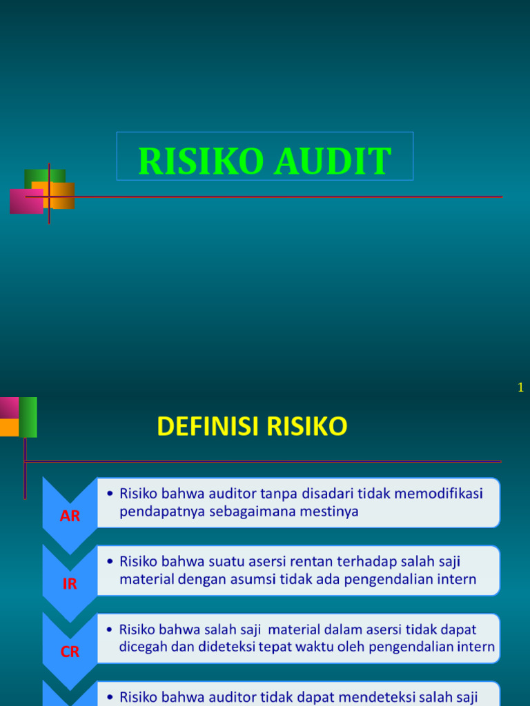Resiko Audit Dan Materialitas | PDF | Pengelolaan Keuangan & Uang