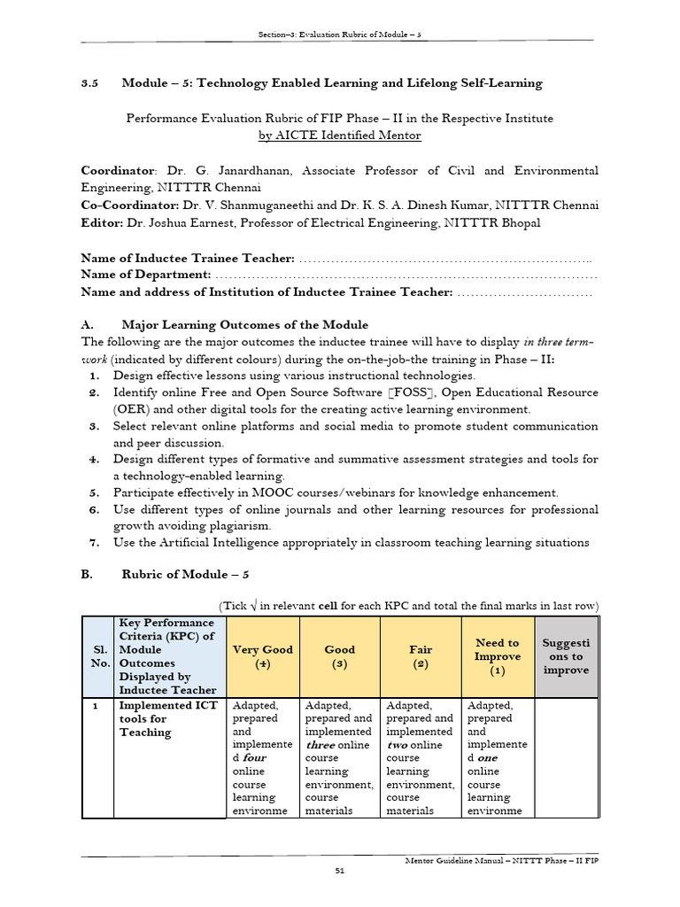 Rubric 5 | PDF | Educational Technology | Massive Open Online Course