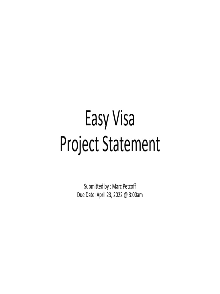 Easy Visa Project PDF | PDF | Employment