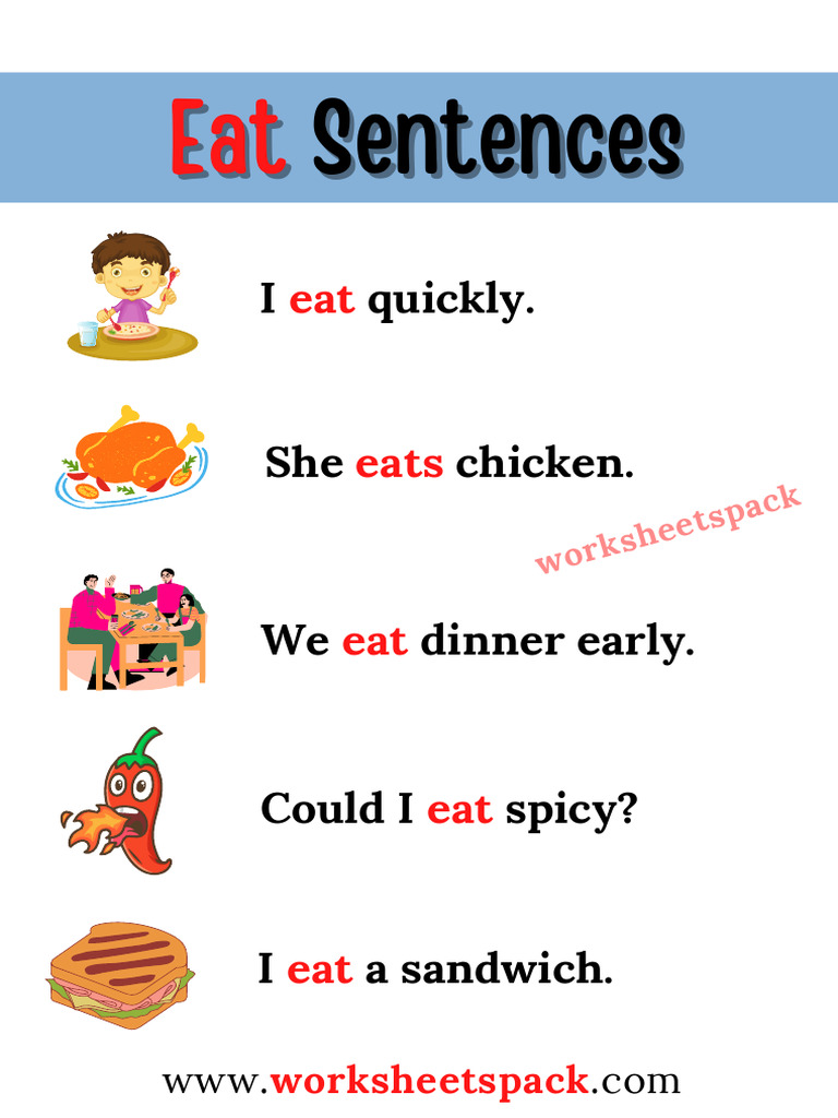 Action Words With Pictures and Sentences For Kindergarten | PDF